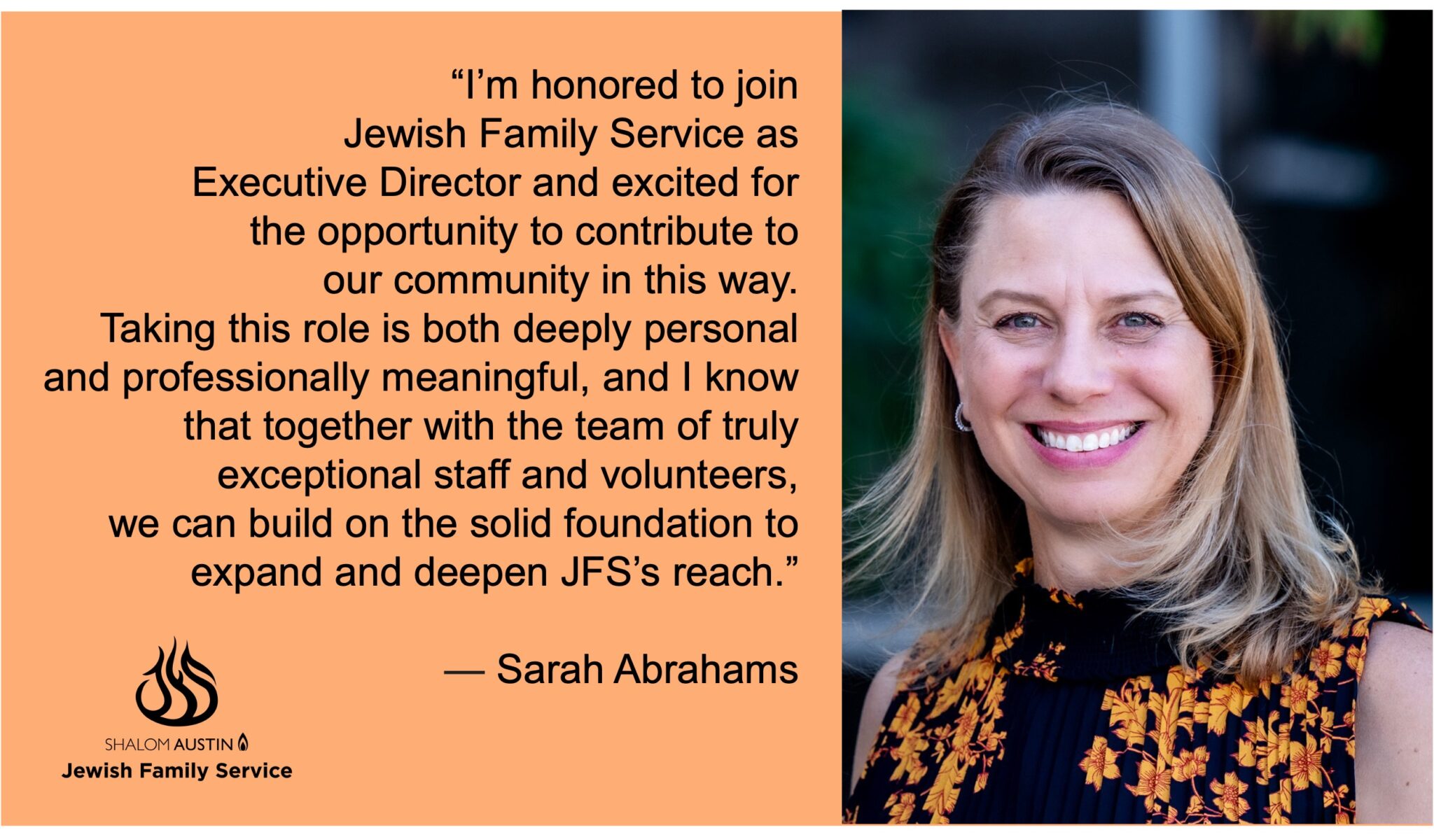 Network of Jewish Human Service Agencies - Sarah Abrahams Named New ...