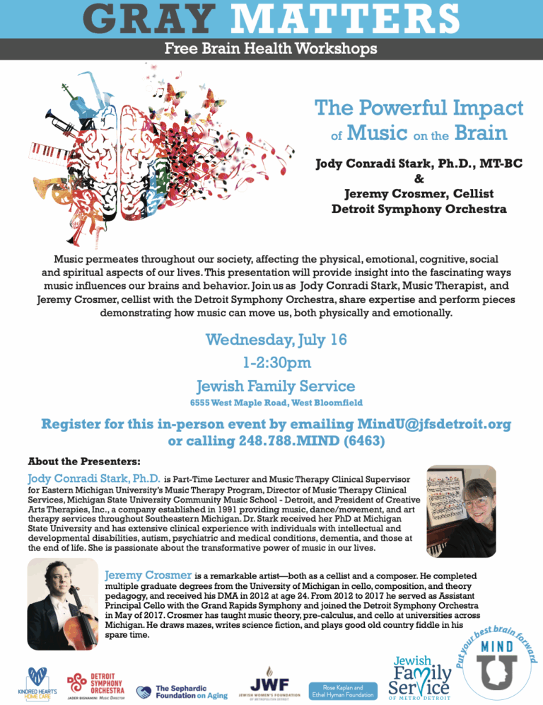 Network of Jewish Human Service Agencies - Explore How Music Shapes the ...
